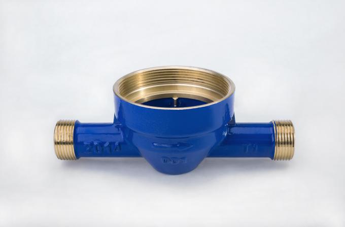 Customized Cold Water Meter Body Blue Color Water Meter Adapter ISO ...