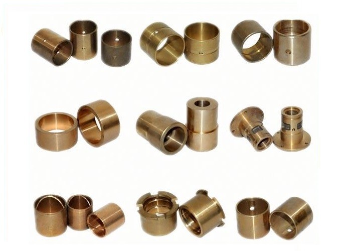 Cylindrical Bronze Bushings And Bearings , Lubricated Bronze Sleeve ...
